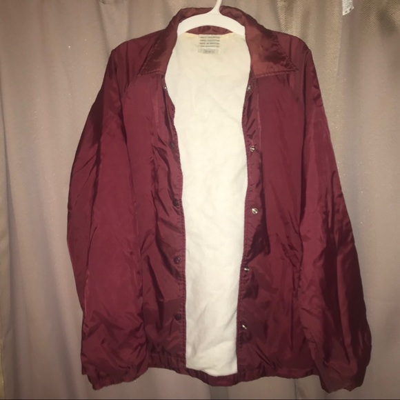 Jackets & Coats | Maroon Windbreaker | Poshmark